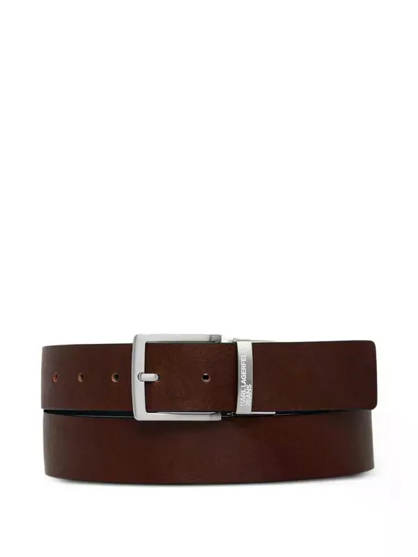 Karl Lagerfeld Buckled Belt - Brown