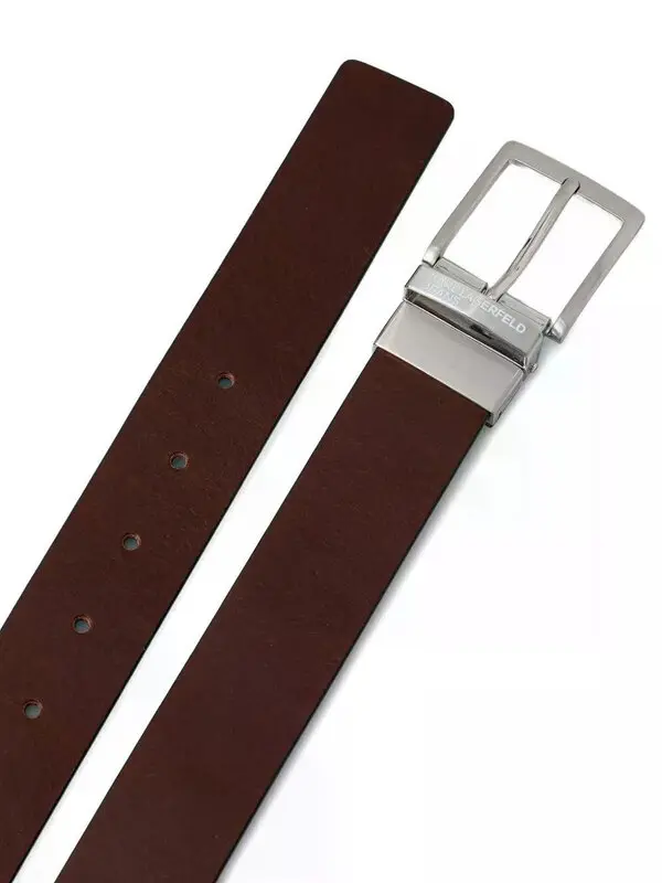 Karl Lagerfeld Buckled Belt - Brown