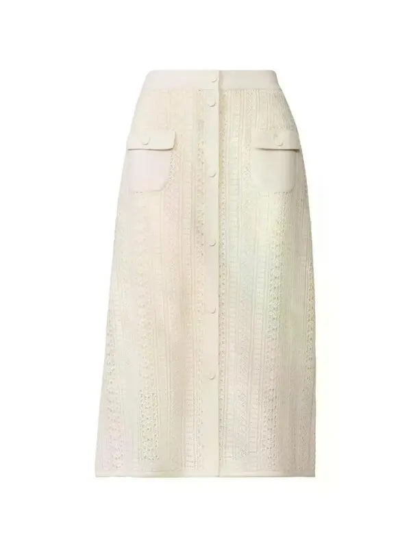 Fabiana Filippi Button Patch-pocket Knit Skirt