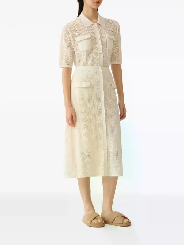 Fabiana Filippi Button Patch-pocket Knit Skirt