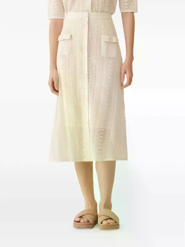 Fabiana Filippi Button Patch-pocket Knit Skirt
