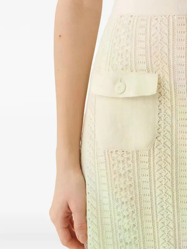 Fabiana Filippi Button Patch-pocket Knit Skirt