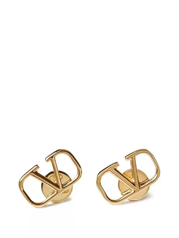 Valentino Garavani Vlogo Signature Metal Earrings - Gold