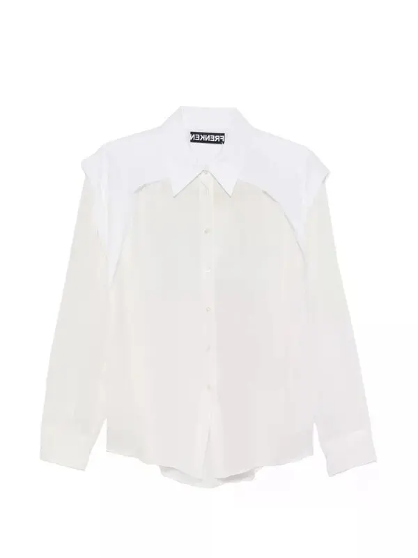 FRENKEN Semi-sheer Paneled Shirt