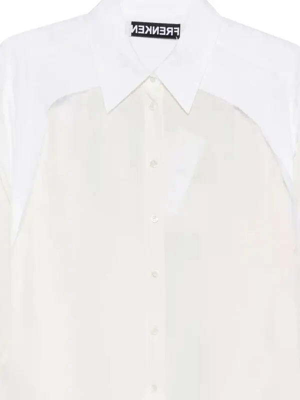 FRENKEN Semi-sheer Paneled Shirt