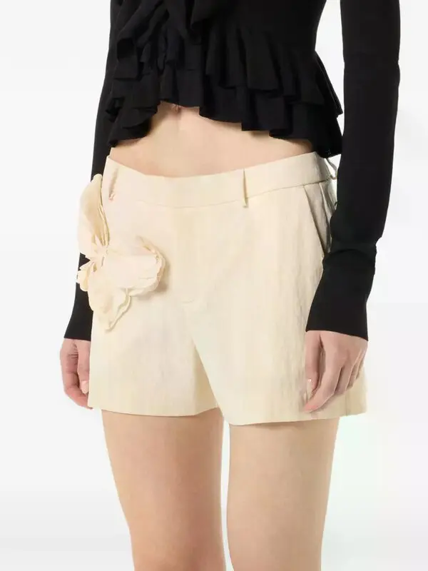 Blumarine Shorts With Butterfly Applique
