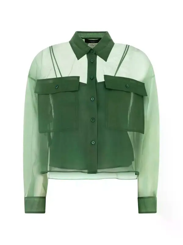 Max Mara Colomba Pocket Shirt - Green