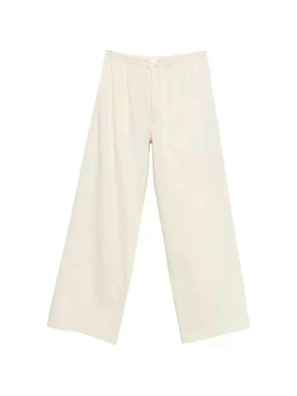 FRAME The Society Wide-leg Trousers - Neutrals