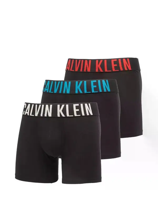 Calvin Klein Logo-waistband Briefs - Black