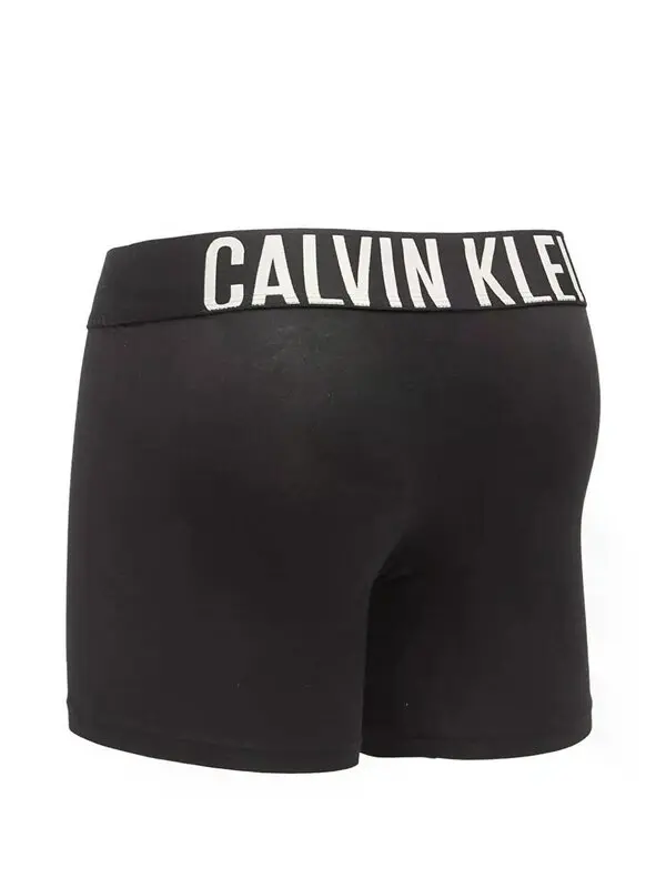 Calvin Klein Logo-waistband Briefs - Black