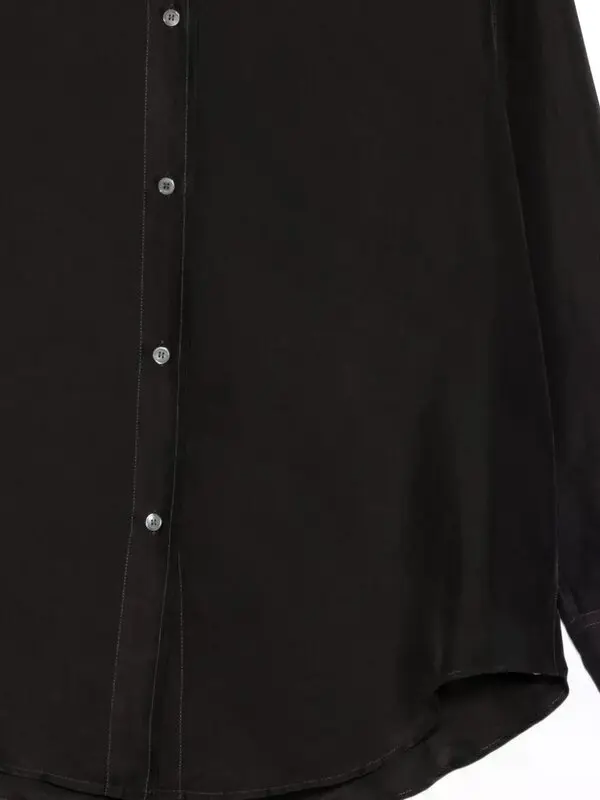 Barena Venezia Satin-finish Shirt - Black
