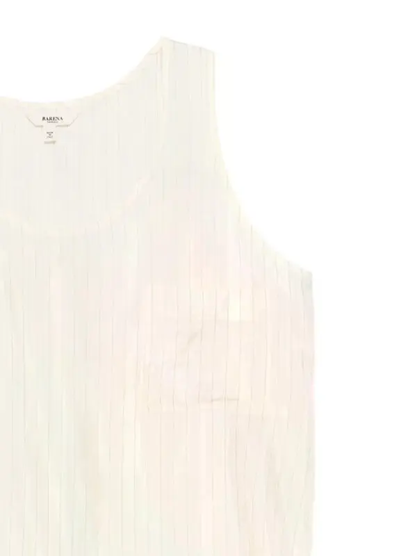 Barena Venezia Vertical-stripe Sleeveless Blouse - Neutrals