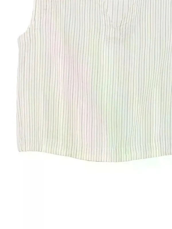 Barena Venezia Vertical-stripe V-neck Blouse - Neutrals