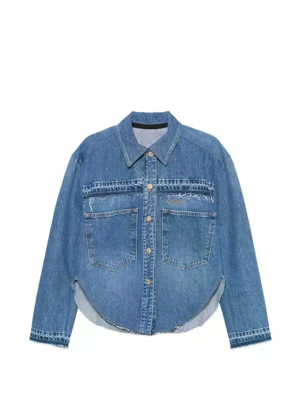LITKOVSKA Raw-cut Denim Shirt - Blue
