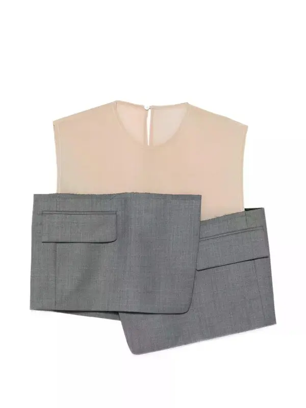 LITKOVSKA Sheer-panel Flap-pocket Top