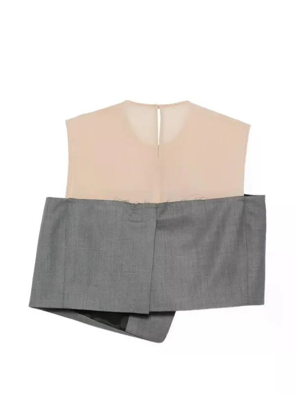 LITKOVSKA Sheer-panel Flap-pocket Top