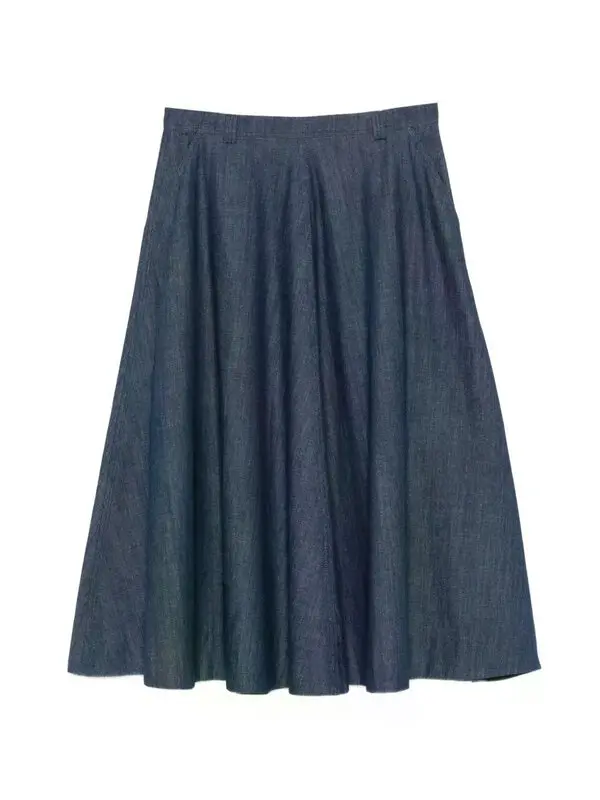 Incotex Flared Midi Skirt