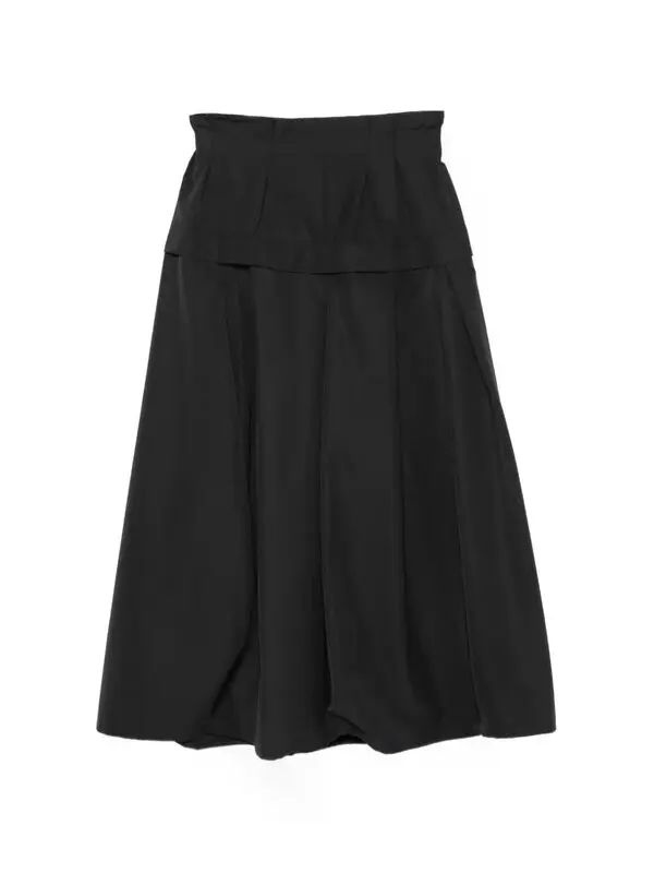 LITKOVSKA Pleated Panelled Skirt - Black