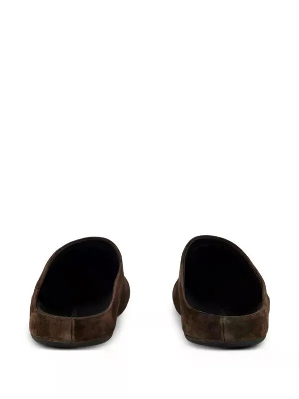 Officine Creative Babouche Suede Slippers - Brown