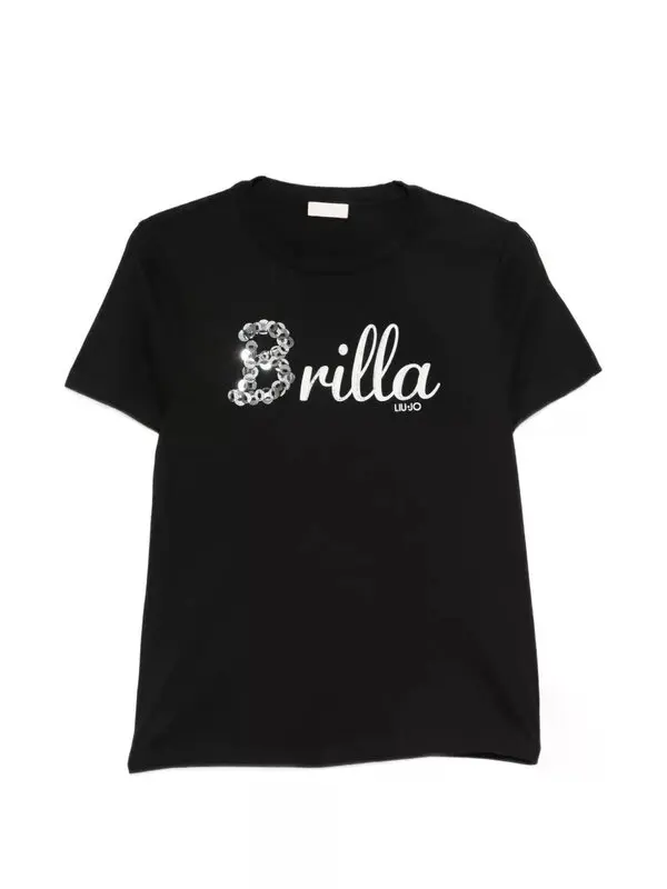 Liu Jo Sequin-embellished T-shirt - Black