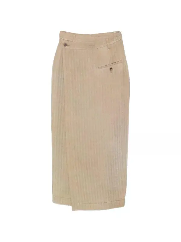 UMA WANG Grace Midi Skirt - Neutrals