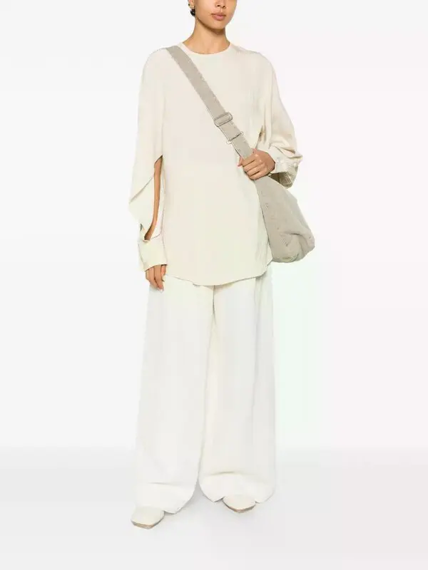 UMA WANG Paella Palazzo Pants - Neutrals