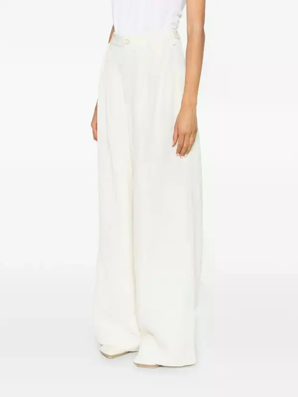 UMA WANG Paella Palazzo Pants - Neutrals