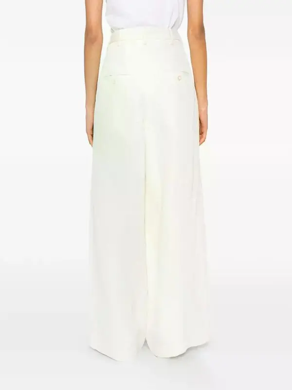 UMA WANG Paella Palazzo Pants - Neutrals