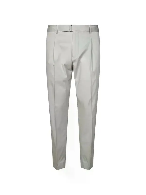 BE ABLE Belt Pleated Trousers - Grey