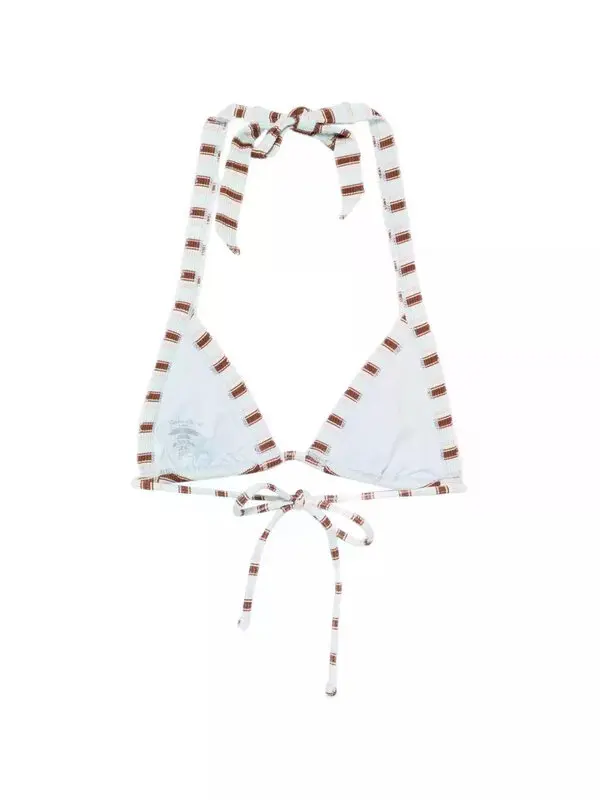 Frankies Bikinis Taite Striped Bikini Top