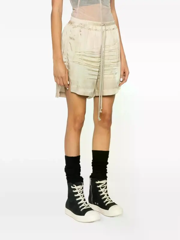 Rick Owens Side-slit Shorts - Neutrals