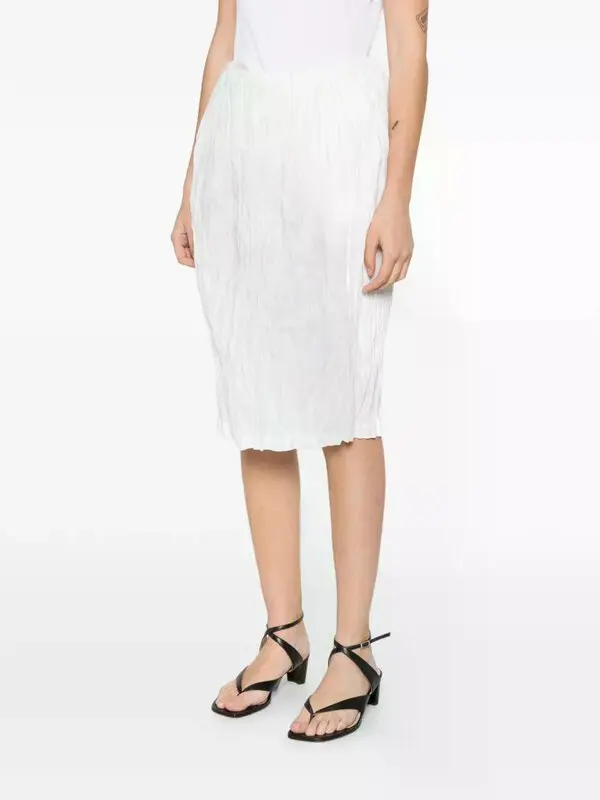 TOTEME Crinkled-effect Skirt - White