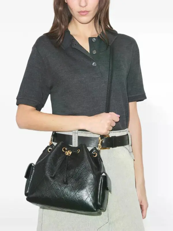 Tory Burch Quilted Drawstring Shoulder Bag