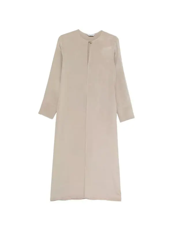 Max Mara Keyhole-detail Midi Dress - Neutrals