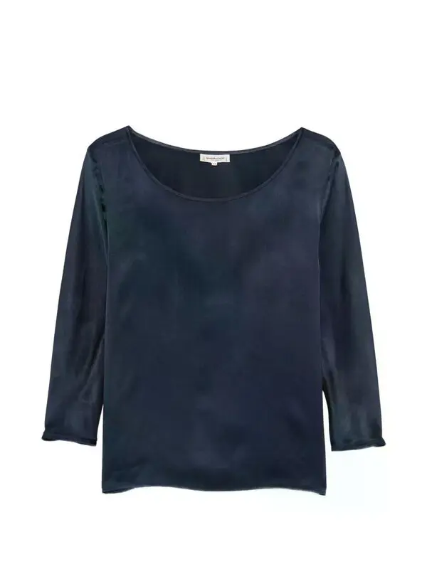 Saint Laurent 1970s Scoop-neck Blouse - Blue