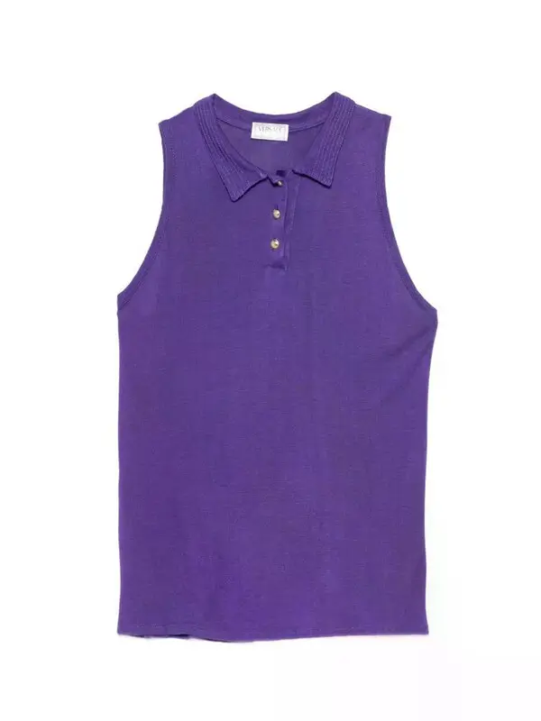 Versace 1990s Sleeveless Top - Purple