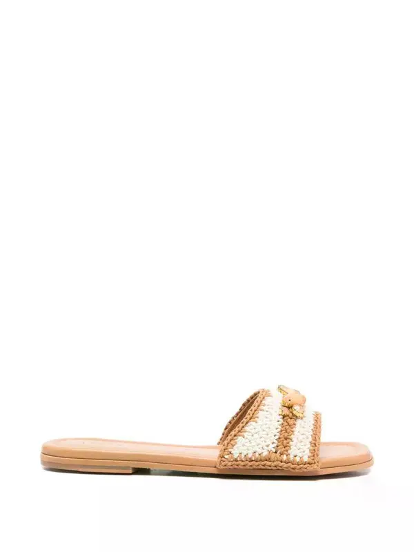 Inuikii Woven Cali Crystal-embellished Sandals