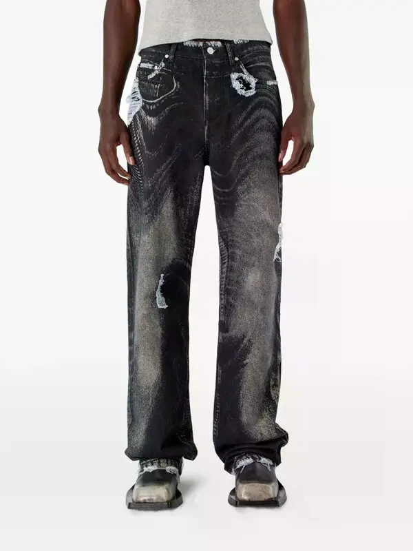 Camper Ripped Denim Jeans - Black