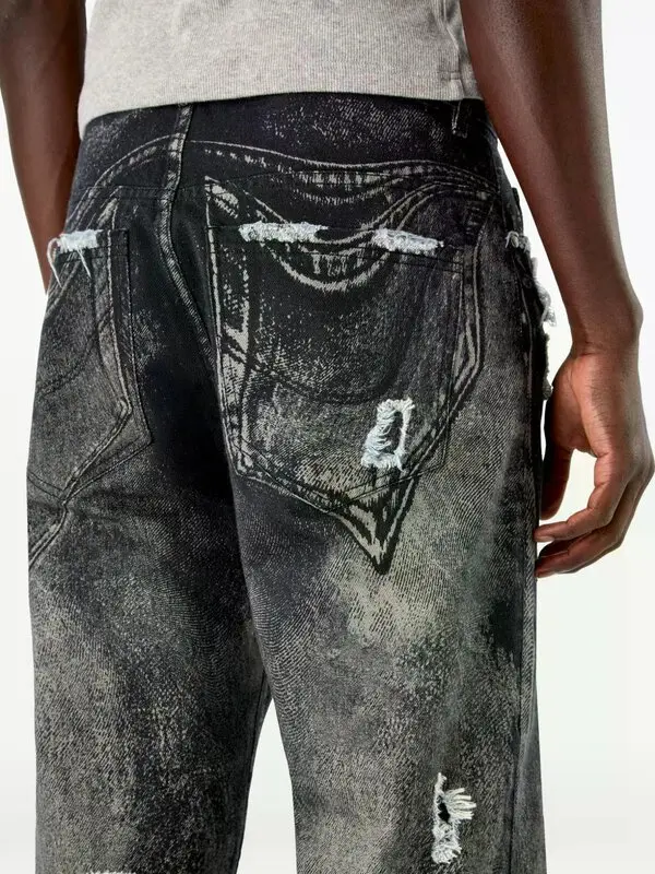 Camper Ripped Denim Jeans - Black