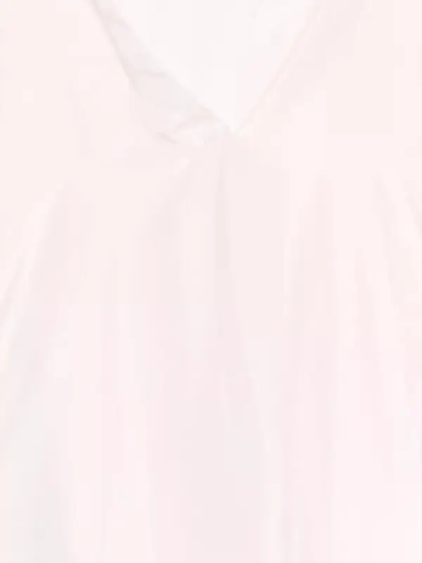 MAISON JEJIA Satin V-neck Blouse - Pink