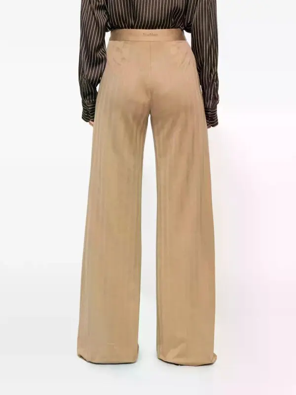 Max Mara Mxmoliato Palazzo Pants - Neutrals