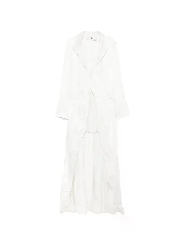 MARC LE BIHAN Crinkled Coat - White