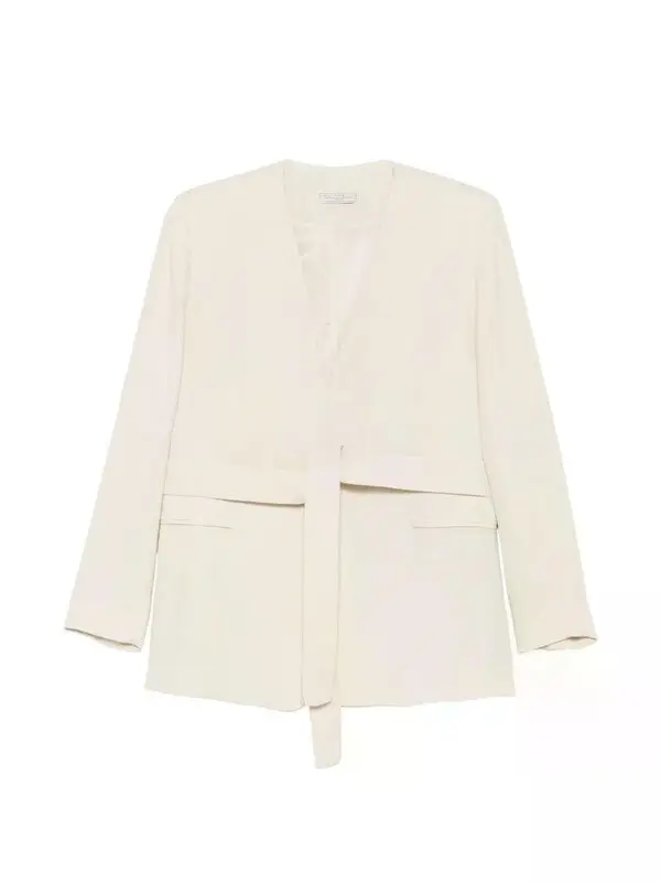 Antonelli Firenze Eddie Belted Collarless Jacket