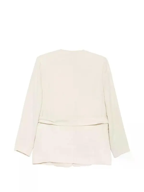 Antonelli Firenze Eddie Belted Collarless Jacket