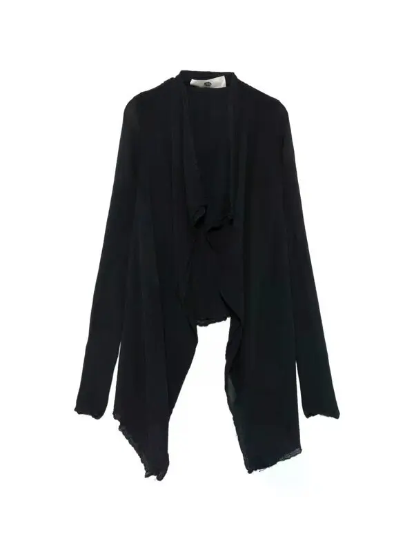 MARC LE BIHAN Crinkled Draped Cardigan - Blue