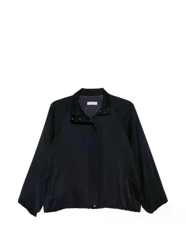 Antonelli Firenze Grace Raglan-sleeve High-neck Jacket - Blue