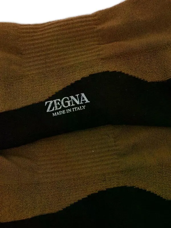 Zegna Logo-print Color-block Socks
