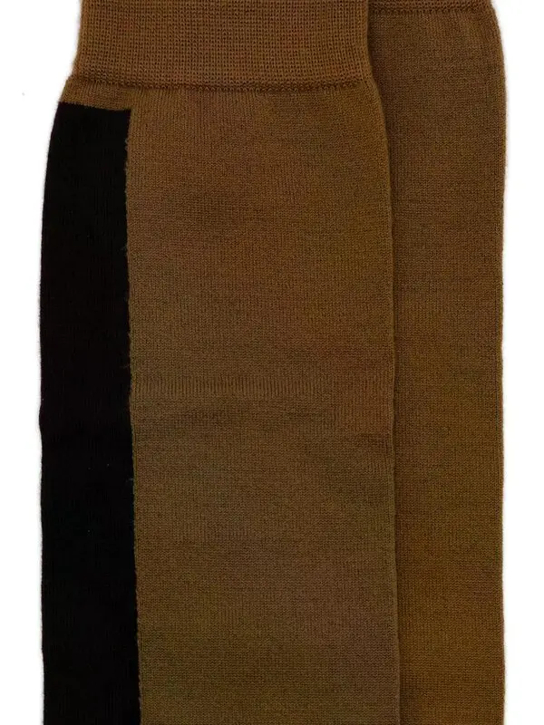 Zegna Logo-print Color-block Socks