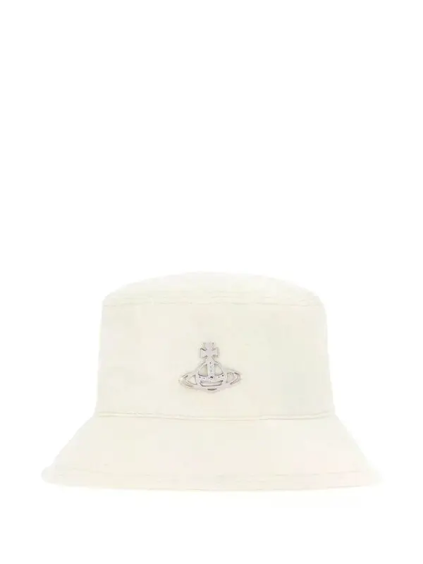 VIVIENNE WESTWOOD Orb-plaque Bucket Hat - Neutrals
