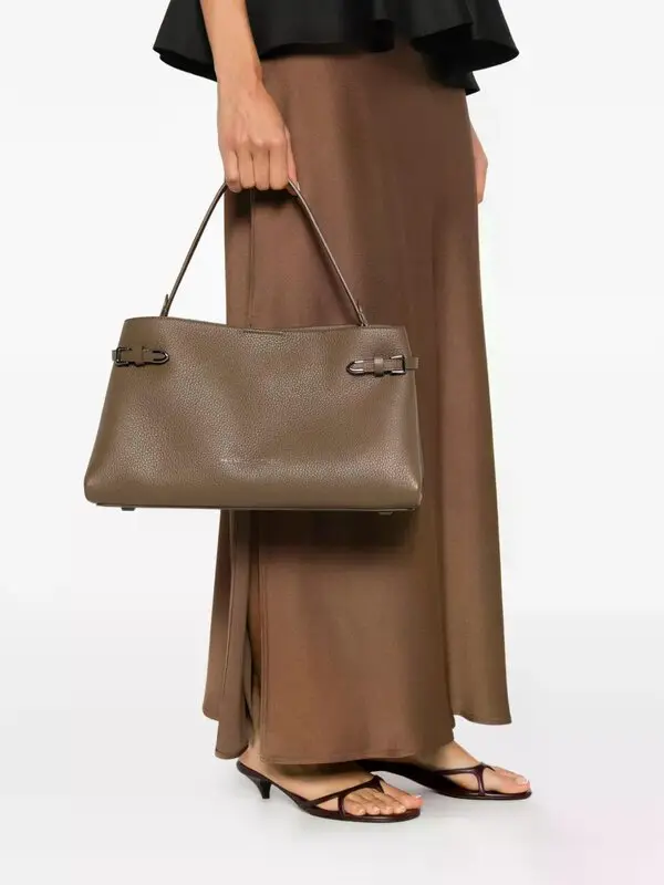 Brunello Cucinelli Pebble-leather Tote Bag - Brown